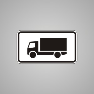 Schild-Zusatzzeichen-Zusatzschild-1048-12-Nur-LKW,Verkehrsschilder-StVO ...